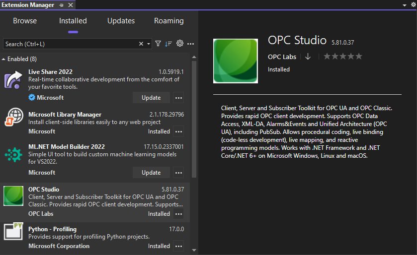 Troubleshooting the Visual Studio Extension Troubleshooting the Visual Studio Extension